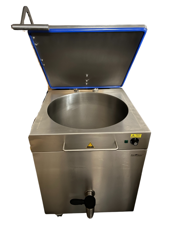 Marmite carré elect.150L sur roulettes bain d huile Brökelmann cuve R ...