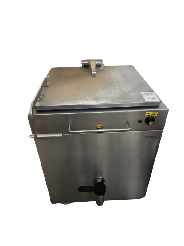 Marmite carré elect.150L sur roulettes bain d huile Brökelmann cuve R ...